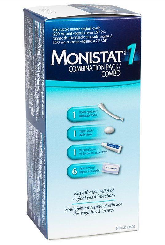 Monistat® 1 Combination Pack Dual-Pak®(Generic Miconazole Vaginal ...