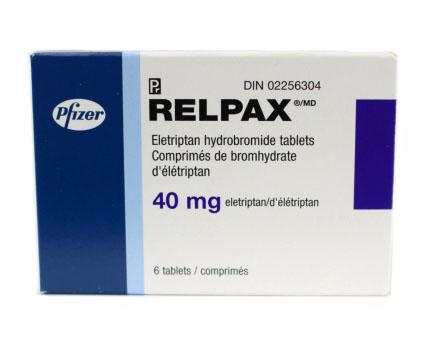 Relpax (Generic Eletriptan) - Prescriptiongiant
