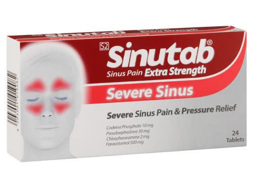Sinutab Sinus Allergy Maximum Strength Tablets (Generic ...