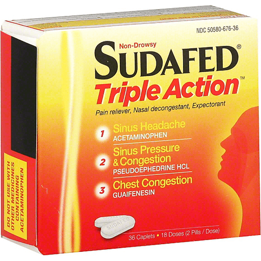 Sudafed PE Triple Action (Generic Phenylephrine) - Prescriptiongiant